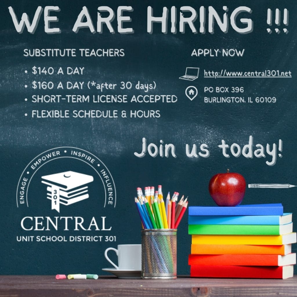 Central 301 Substitute Teaching - Central Unit School District 301